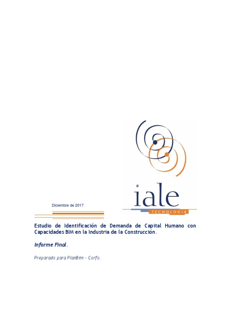 Estudio Capital Humano Con Capacidades Bim Informe Iale 1 PDF | PDF | Chile | Evaluación del ...