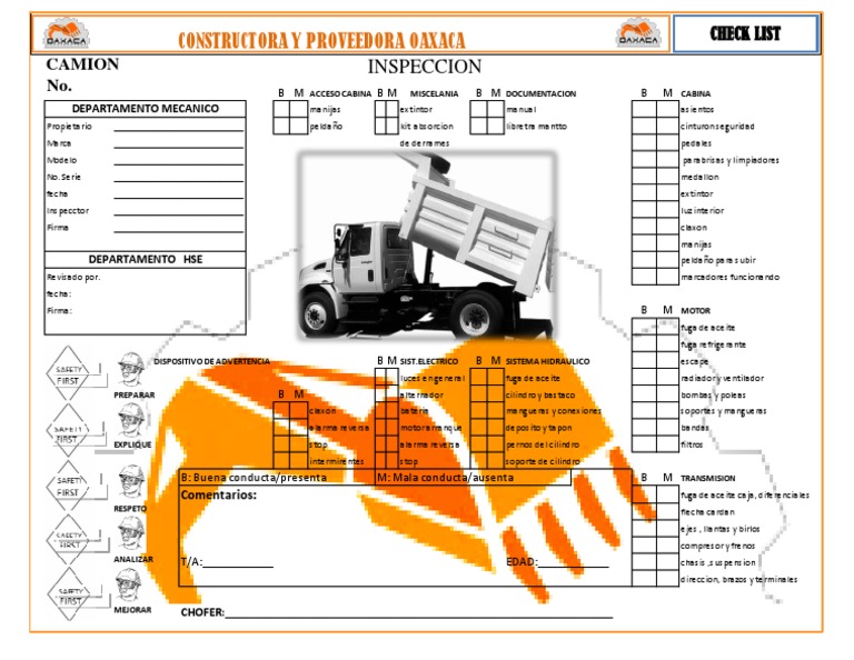 Check List de Volteo | PDF | Tecnologías automotrices | Bienes ...