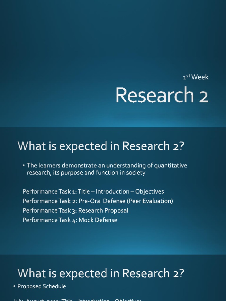 1st Week Overview and Highlights | PDF