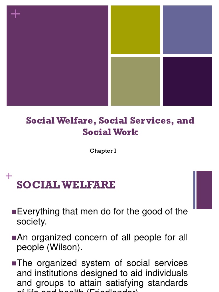 Chapter 1 - Social Welfare, Social Services, and Social Work | PDF | Social Work | Quality Of Life