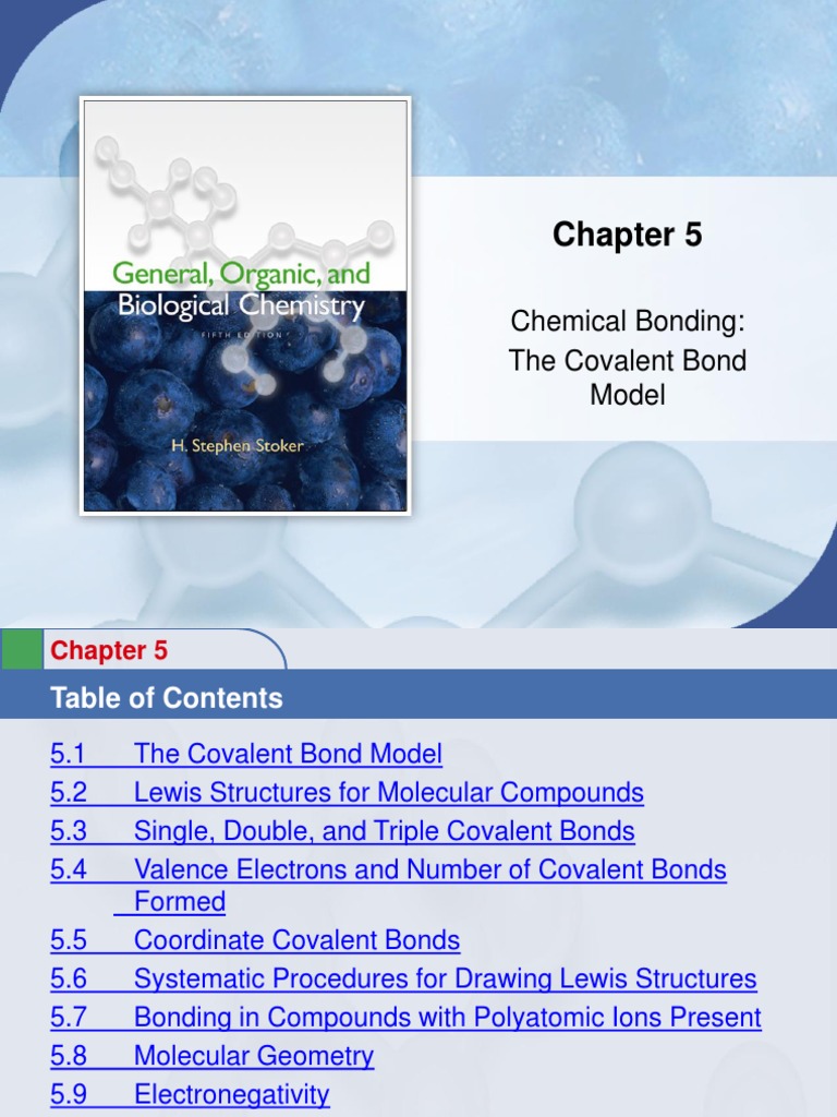 Chemical Bonding: The Covalent Bond Model | PDF | Chemical Polarity ...