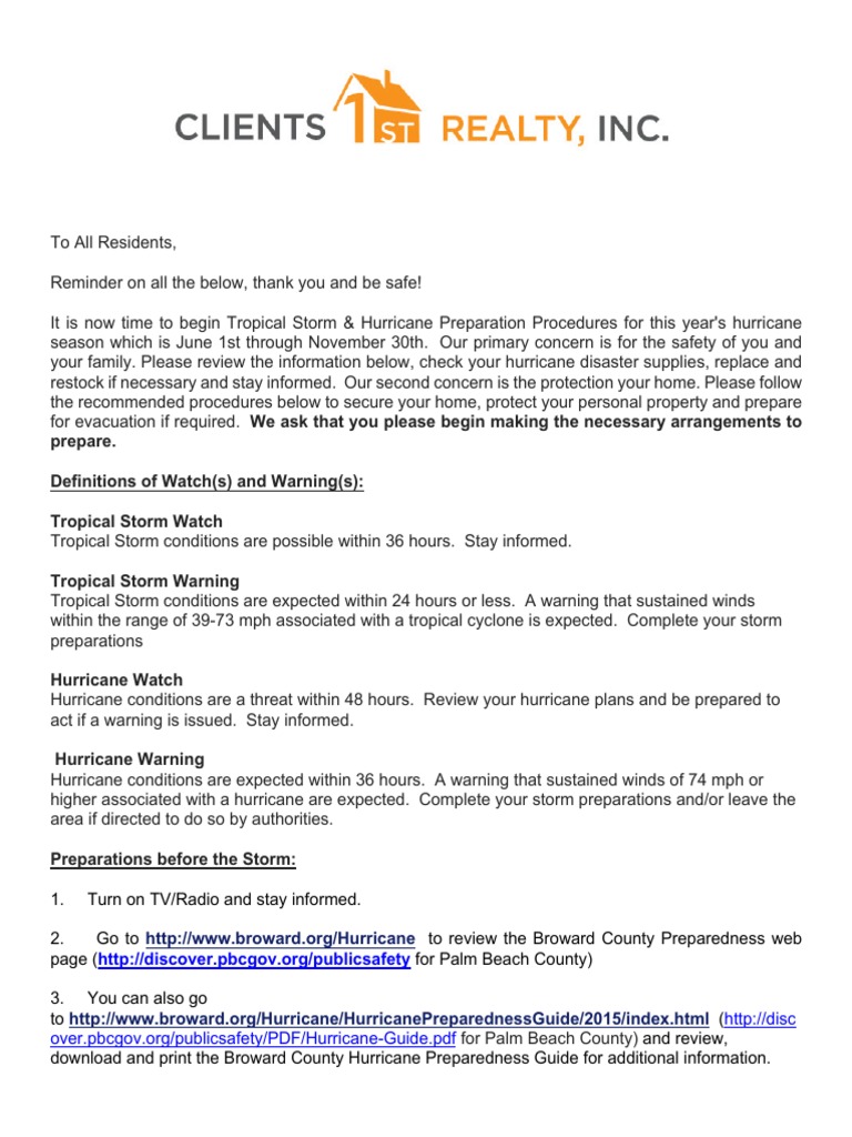 Hurricane Preparation | PDF | Tropical Cyclones | Windstorms