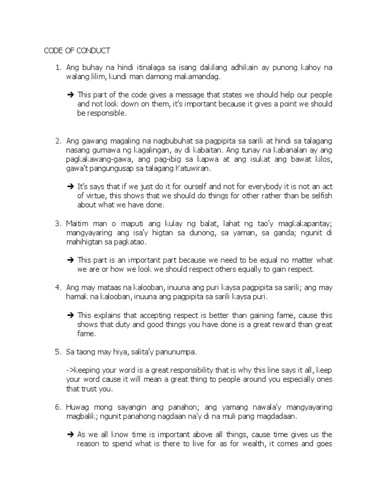 Code of Conduct History 1 | PDF