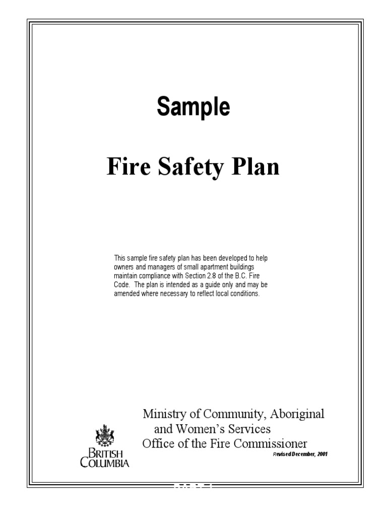 Fire Safety Plan | PDF | Fire Safety | Fire Sprinkler System