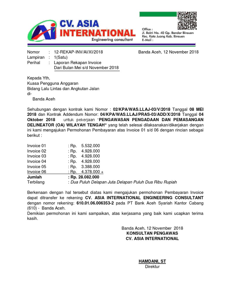 Laporan Rekap Invoice | PDF