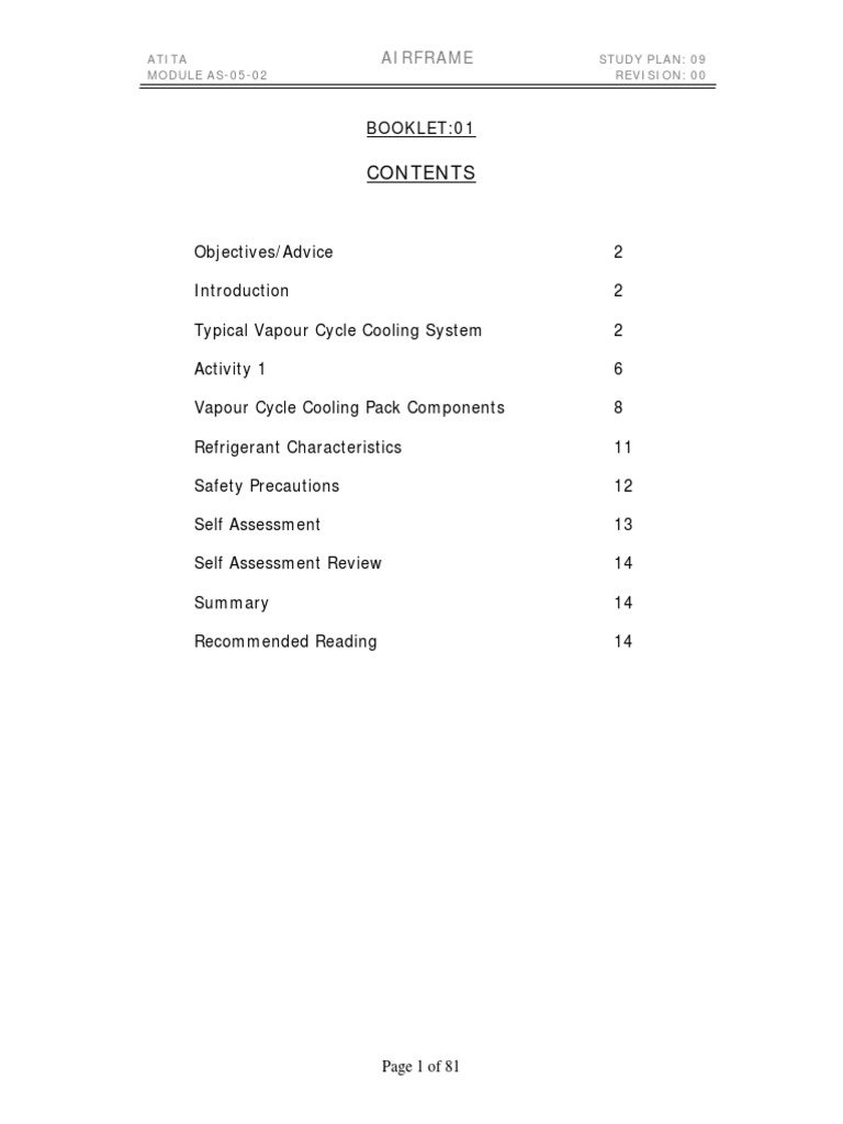 ATA 21. Air Conditioning As-05-02 (PLAN-09) | PDF | Valve | Turbocharger