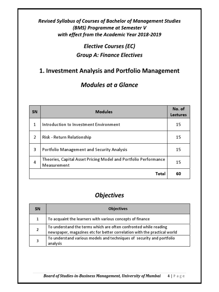 IAPM BMS Semester V and VI Syllabus To Be Implememnted 2018 2019 | PDF ...