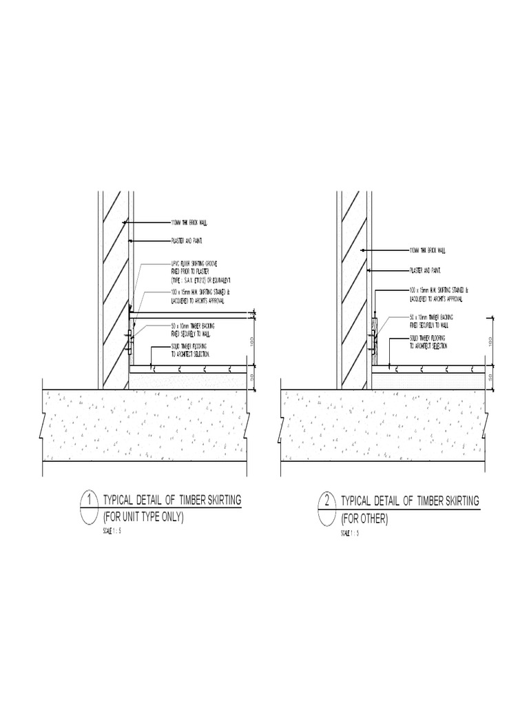 Timber Skirting Detail Guide | PDF