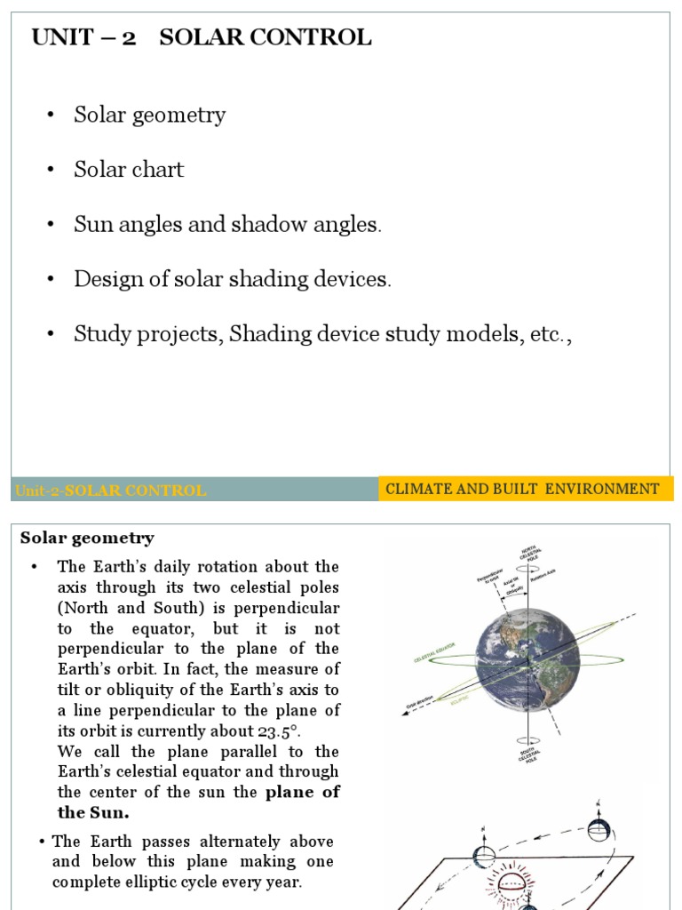 Solar Geometry - Solar Chart - Sun Angles and Shadow Angles. - Design ...
