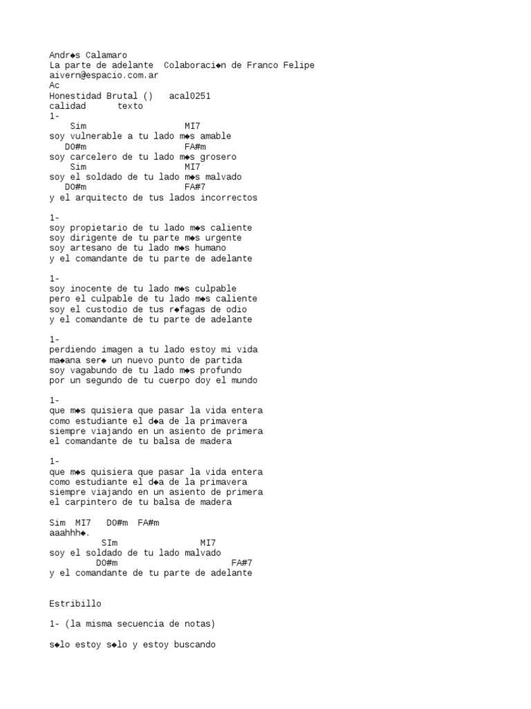 La Parte de Adelante | PDF