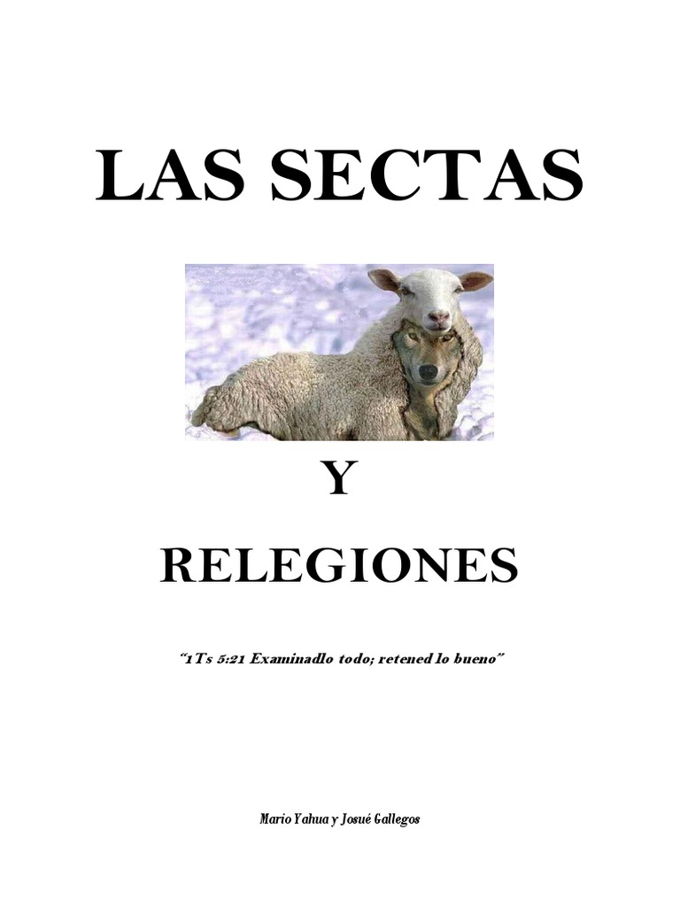 LAS SECTAS Escuela Bíblica 2019 | PDF | Salvación | Jesús