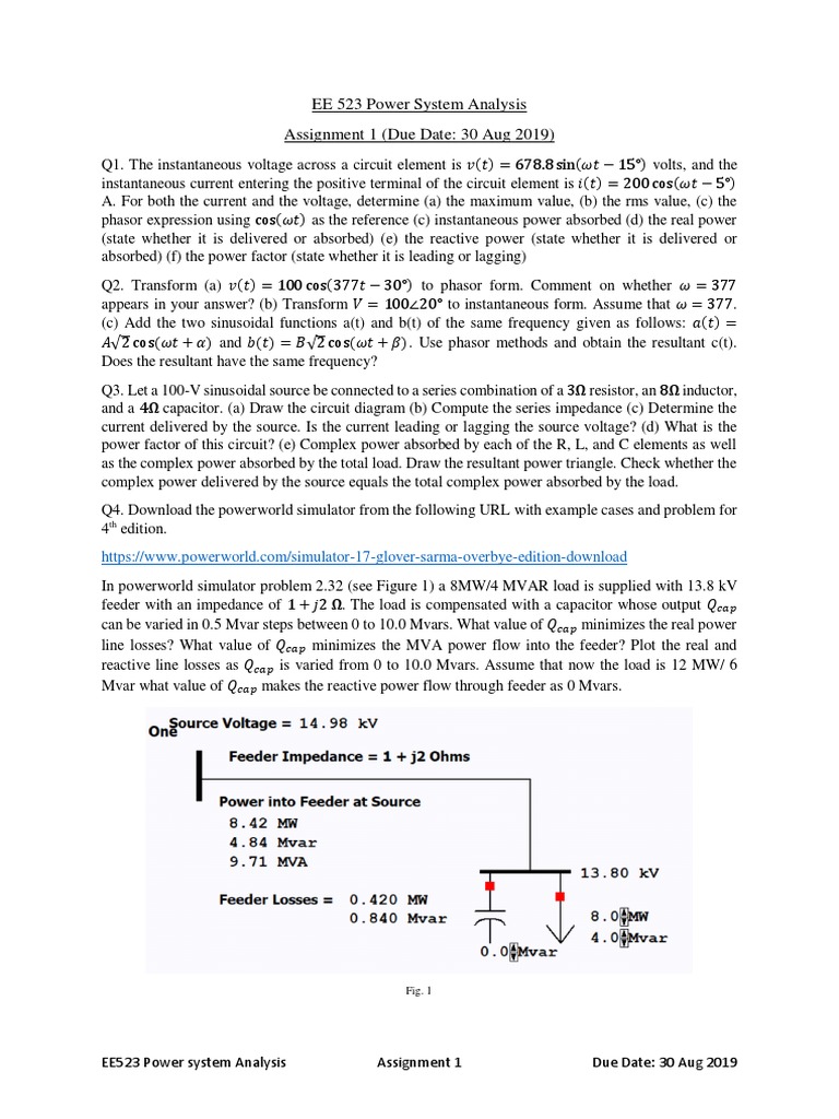 Power Question | PDF | Ac Power | Power (Physics)