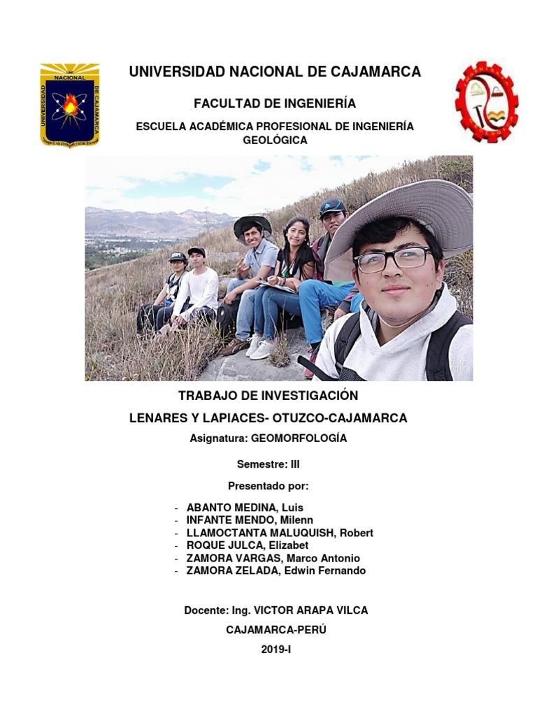 Geomorfo Lenares y Lapiaces EXPOSICIÓN | PDF | Caliza | Carbonato