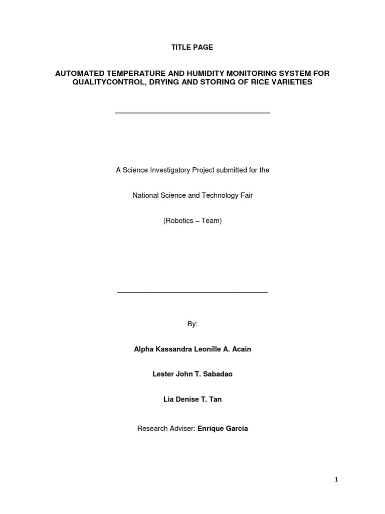 Isef Paper Final 1 | PDF | Rice | Cereals