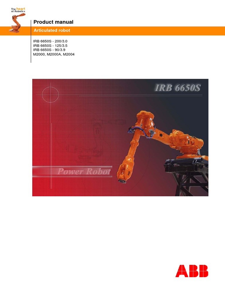 IRB 6650S Product Manual 3HAC020993 001 - Revg - en PDF | PDF | All ...