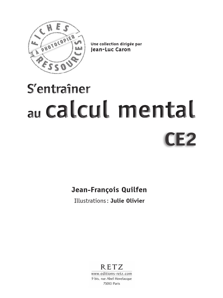 Calcul Ecrit | PDF | Multiplication | Division