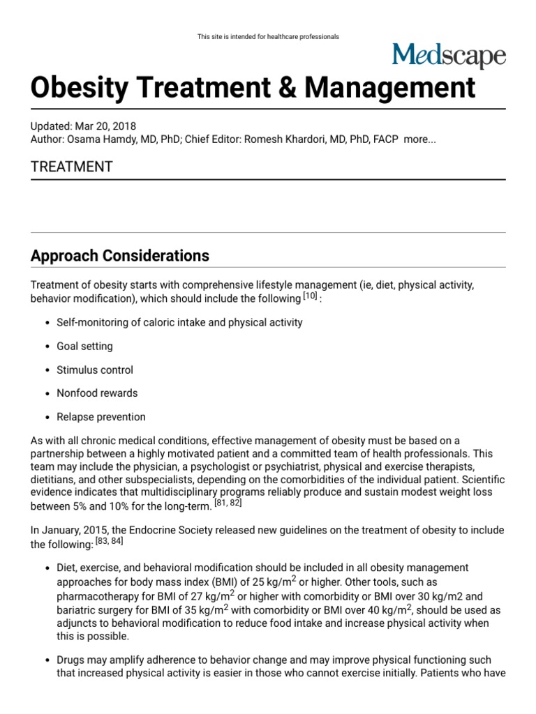 Obesity Management | PDF | Dieting | Obesity