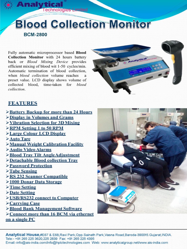 Blood Collection Monitor | PDF