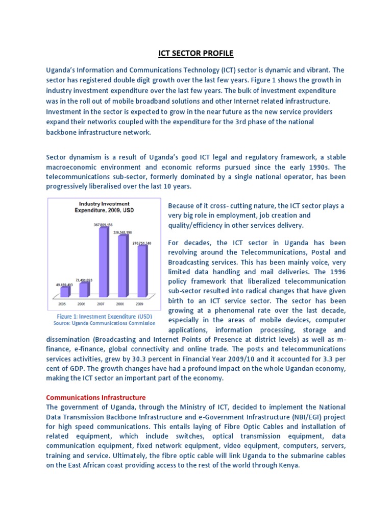 Ict Sector Profile | PDF | Wavelength Division Multiplexing | Computer ...