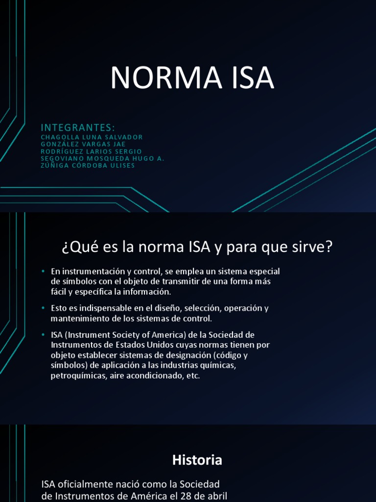 Norma Isa | PDF | Hardware de la computadora | Tecnología digital
