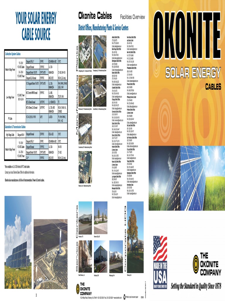 Solar Brochure 2017 | PDF | Solar Power | Electrical Conductor