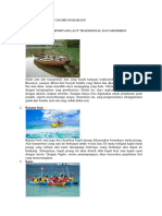 Jenis-Jenis Perahu Tradisional Indonesia | PDF | Ilmu Sosial
