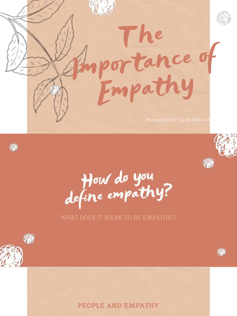 The Importance of Empathy | PDF | Empathy | Feeling