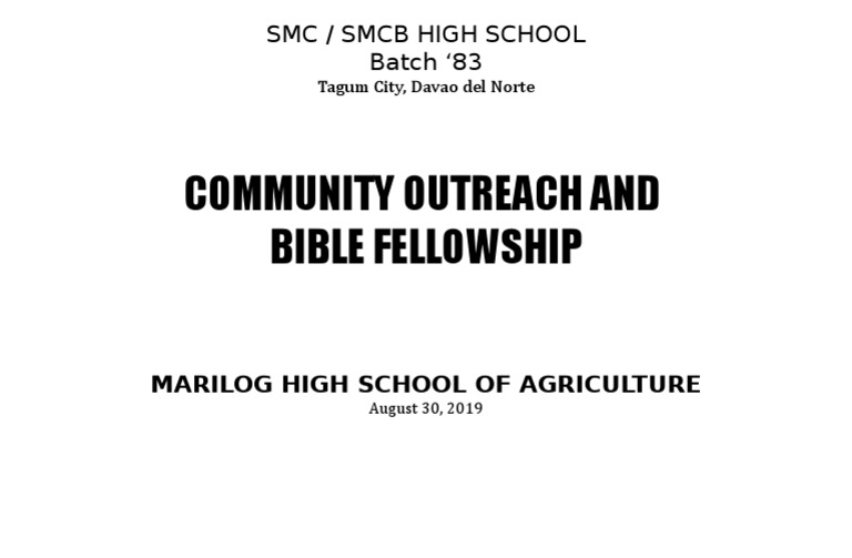 Lay-Out For Tarpaulin - Outreach | PDF