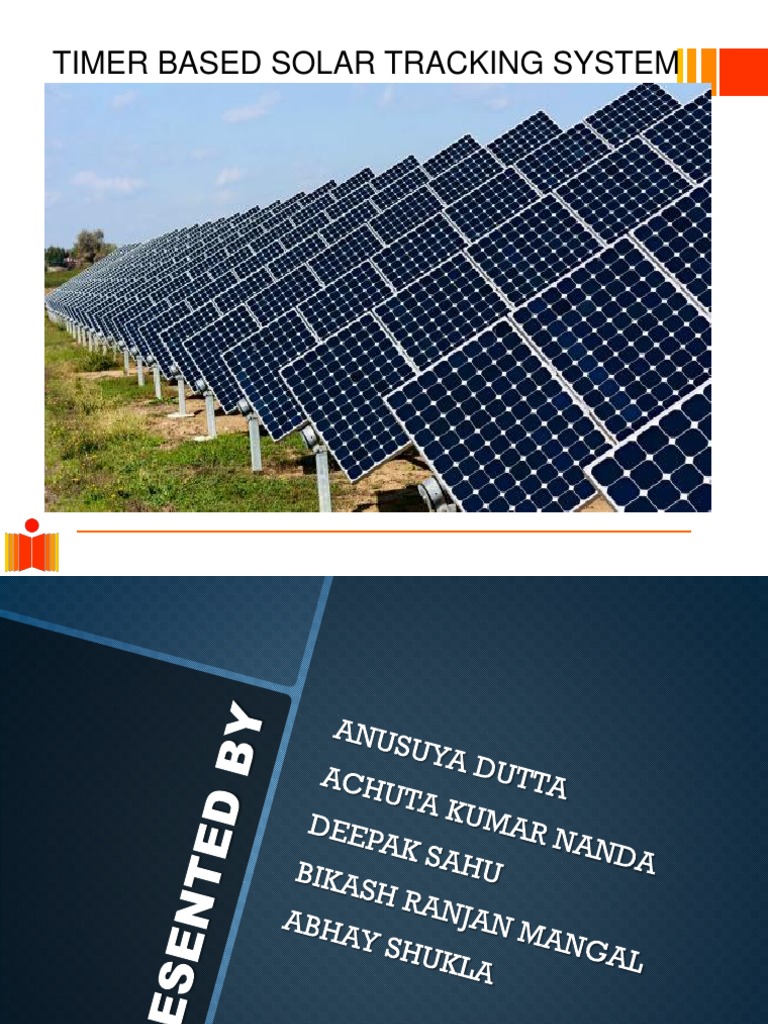 Solar Tracking System | PDF | Photovoltaic System | Solar Panel