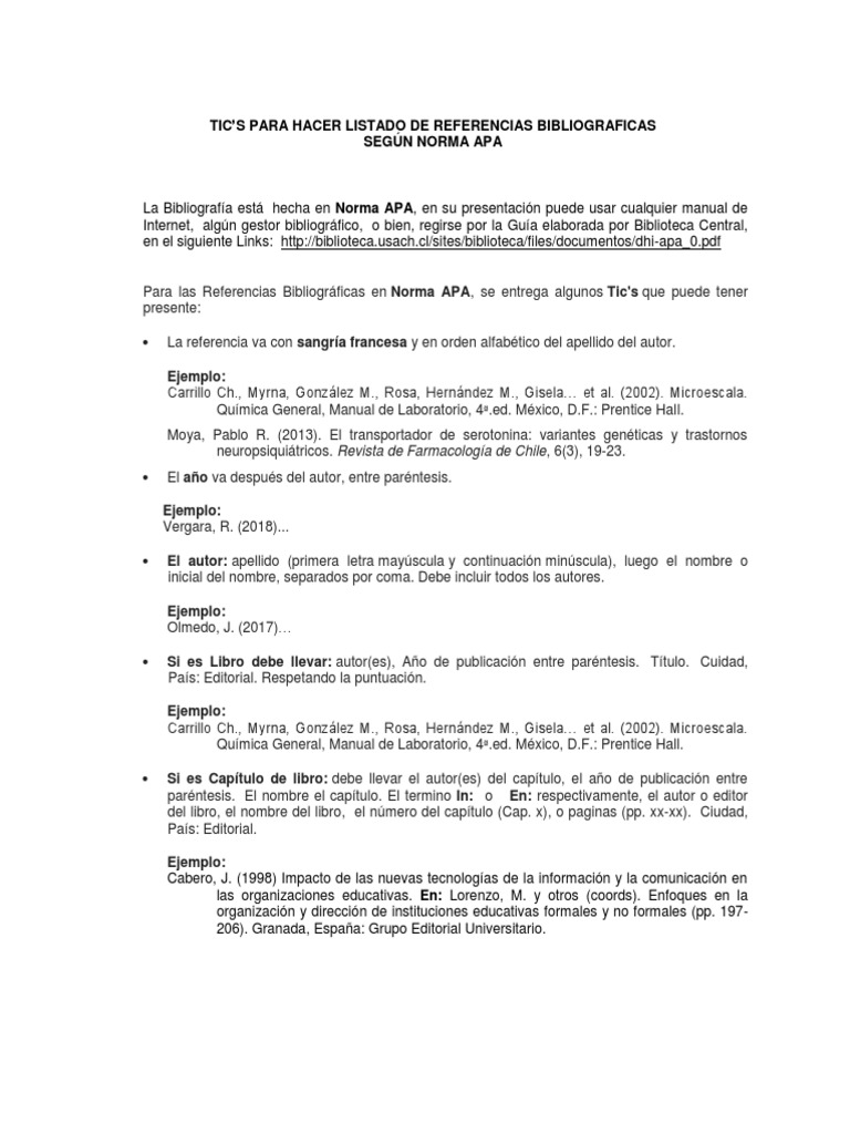 Tic S APA | PDF | Educación avanzada