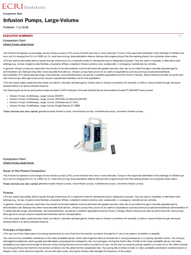 Infusion Pumps, Large-Volume - 040719081048 | PDF | Intravenous Therapy ...