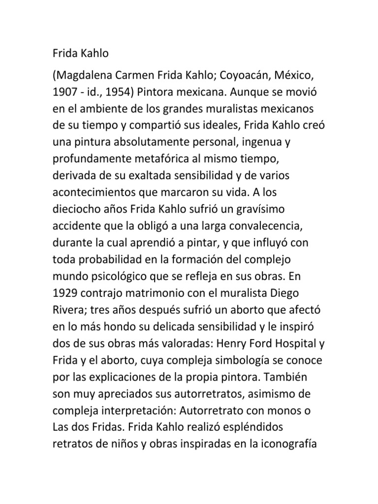 Frida Kahlo | PDF