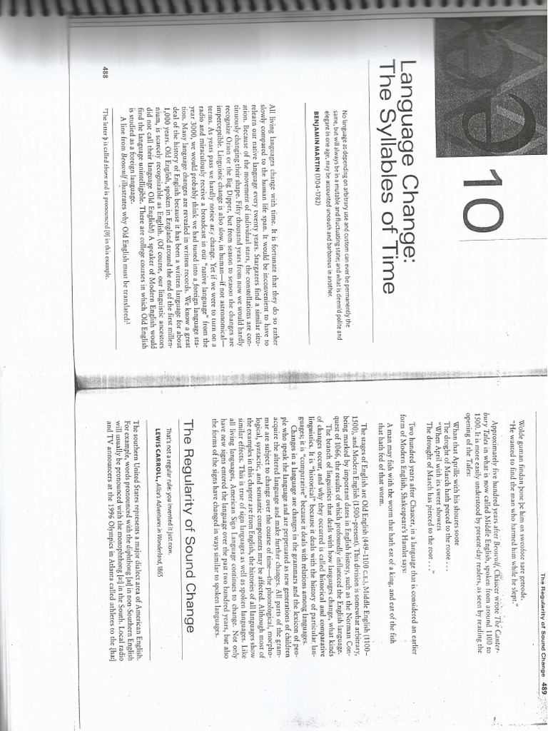 Language Change PDF | PDF