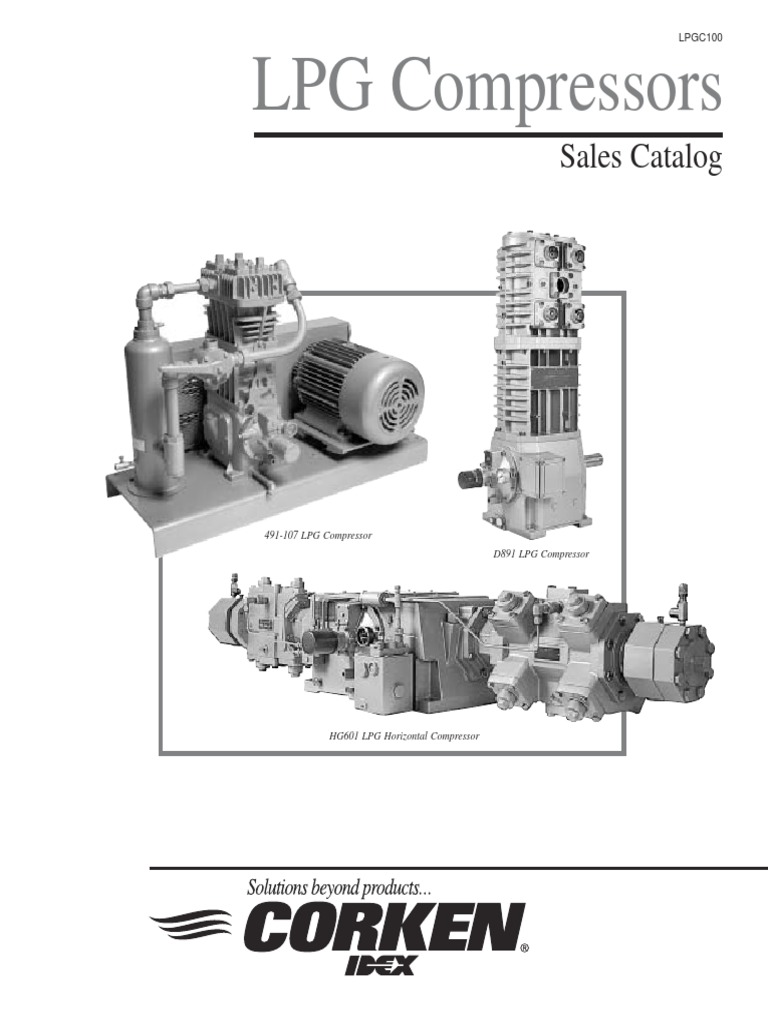 LPG Compressors: Sales Catalog | PDF | Piston | Cylinder (Engine)