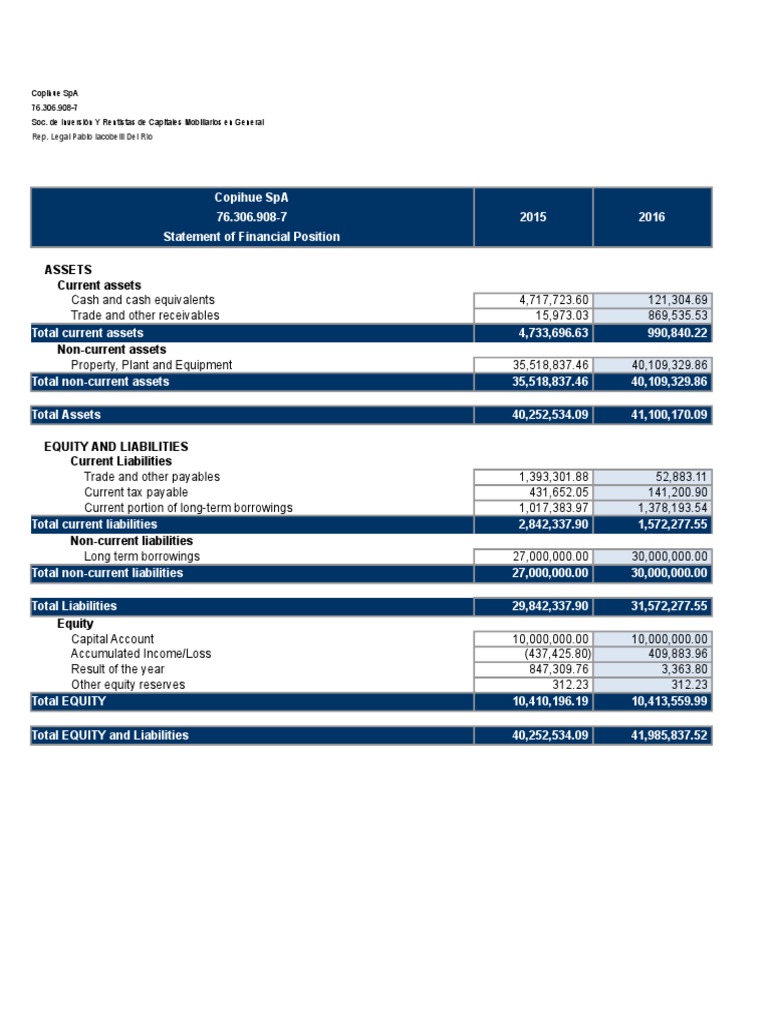 EEFF 2017 Ingles | PDF | Equity (Finance) | Balance Sheet