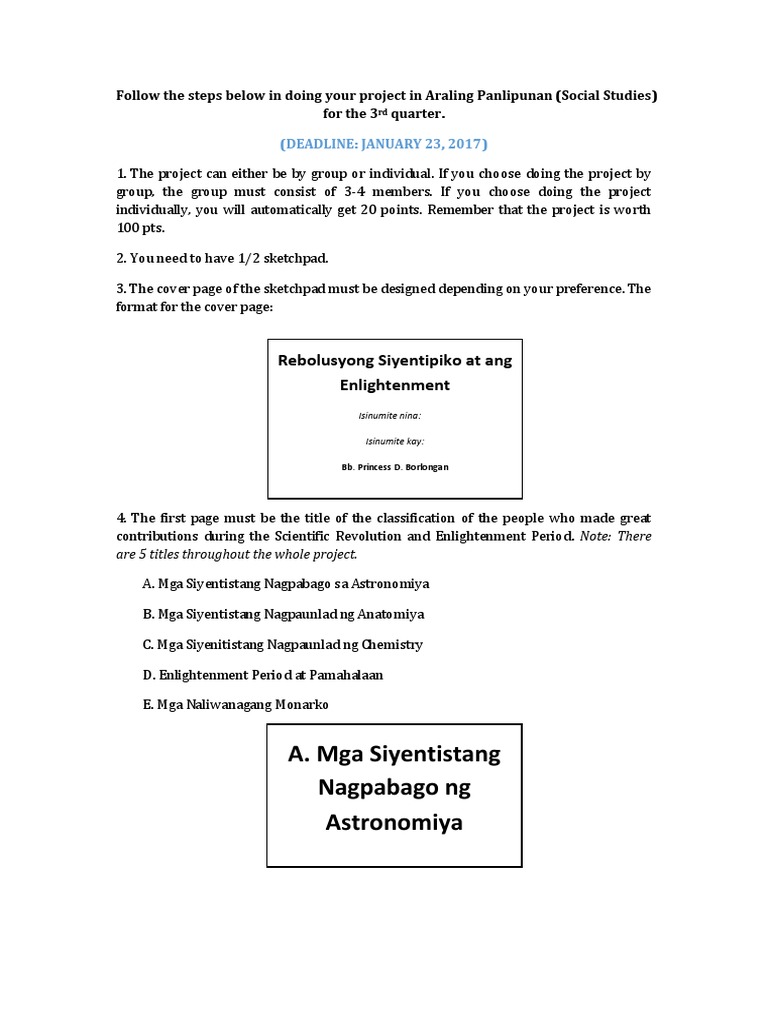 3rd Grading AP Project | PDF | Heliocentrism | Philosophical Movements