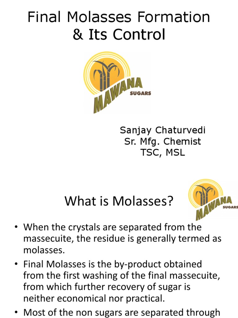 Molasses Formation and Its Control | PDF | Sugarcane | Sucrose