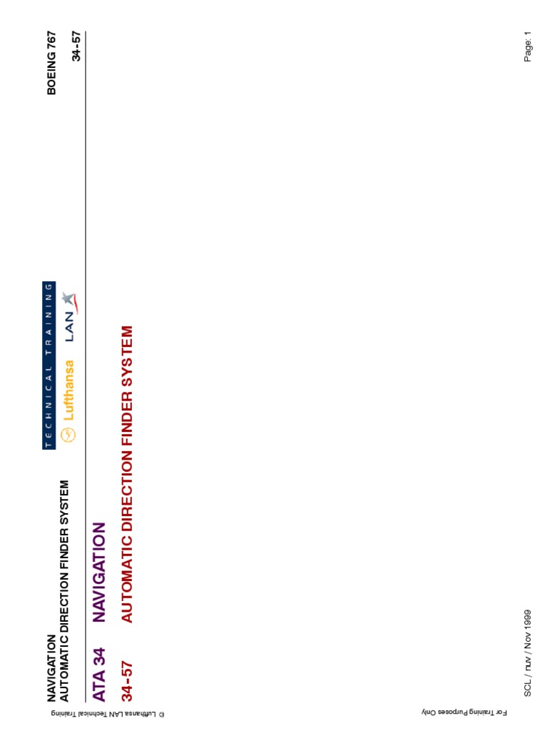B767 L3 ATA 34 Navigation ADF | PDF | Antenna (Radio ...