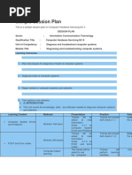 Sample Session Plan in CSS NC II | PDF | Computer Data Storage | Software