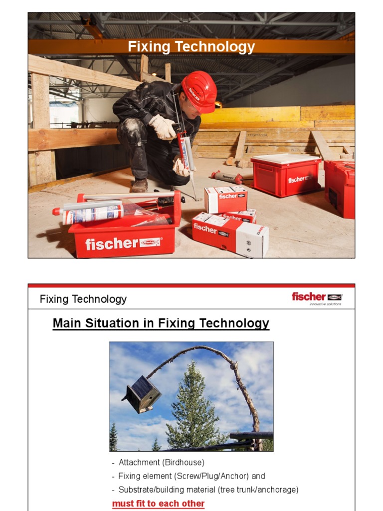 Fischer - Basic Fixing Technology | PDF | Drill | Masonry