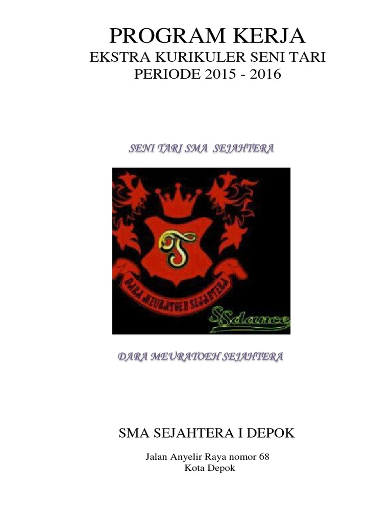 Proposal Program Kerja 2013-2014 | PDF