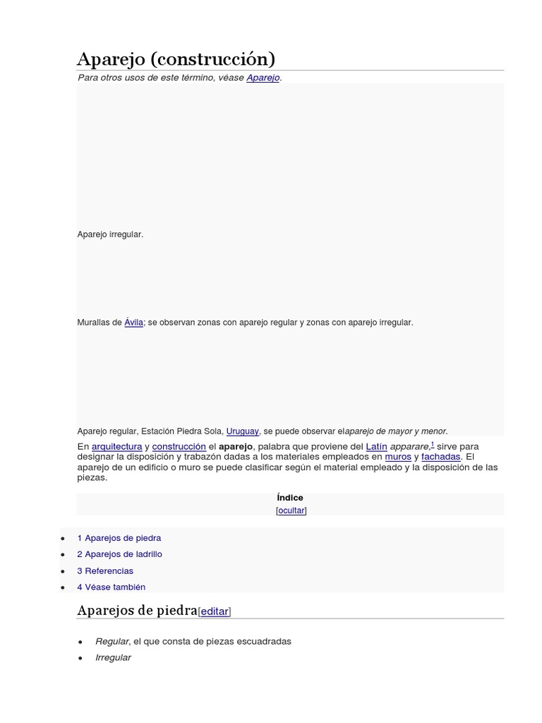 Aparejo | PDF | Diseño arquitectonico | Arquitectura