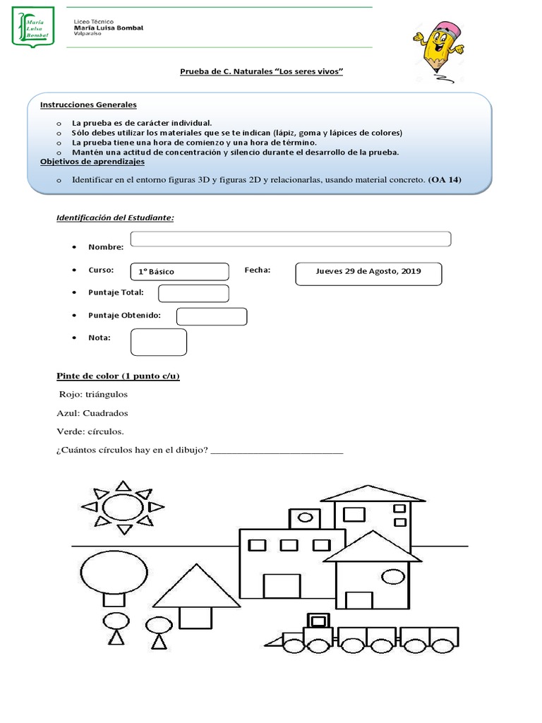 Prueba de Figuras en 2d y 3d | PDF | Métodos y materiales de enseñanza