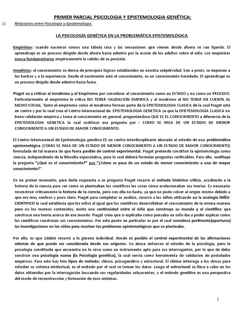 Resumen para Final | PDF | Empirismo | Conocimiento