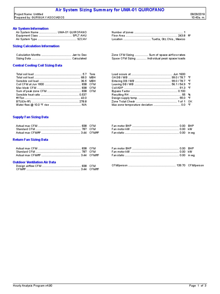 Air System Sizing for Engineers | PDF | Ventilation (Architecture) | Hvac