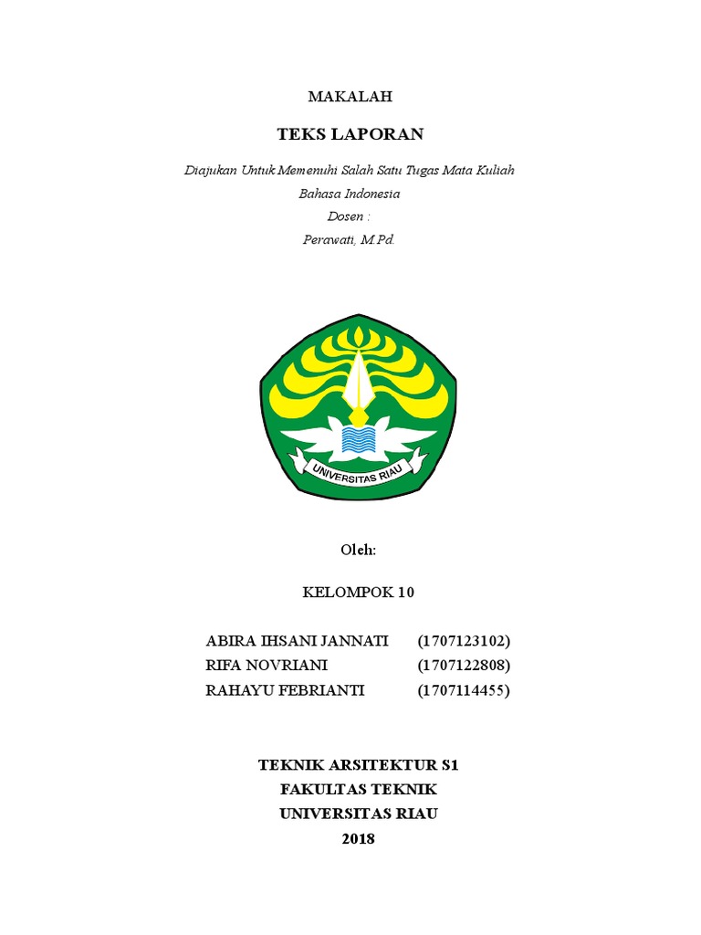 Teks Laporan | PDF