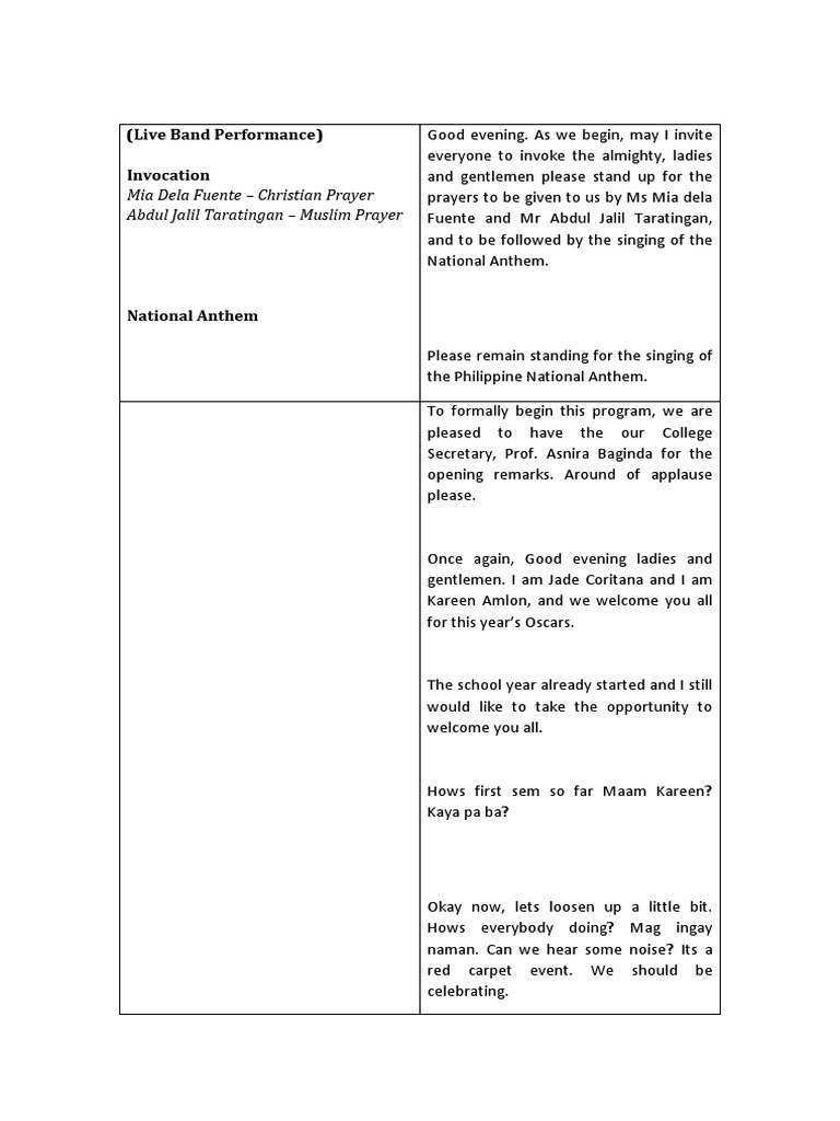 Mia Dela Fuente - Christian Prayer Abdul Jalil Taratingan - Muslim ...