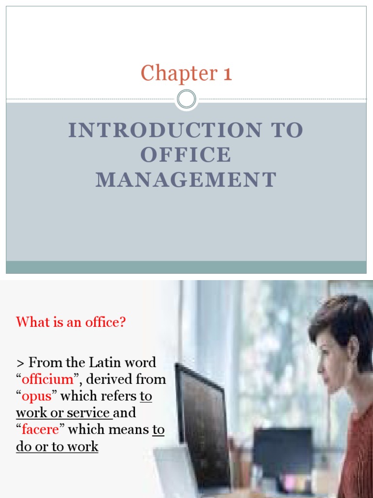 Introduction To Office Management | Download Free PDF | Cheque | Goal
