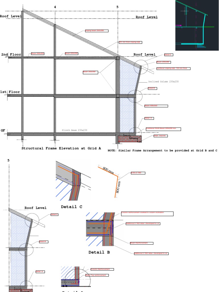 2019-07-22 Inclined Column Details | PDF | Architectural Elements ...