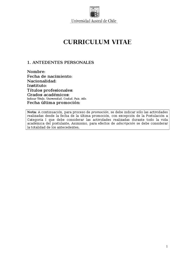 Curriculum Normalizado UACh | PDF | Plan de estudios | Academia